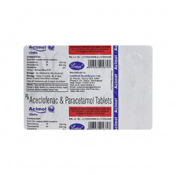 Acimol 100 mg/325 mg Tablet - Uses, Price, Side Effects, Substitute