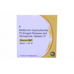 Glucut 2 MT Tablet - Uses, Price, Side Effects, Substitute