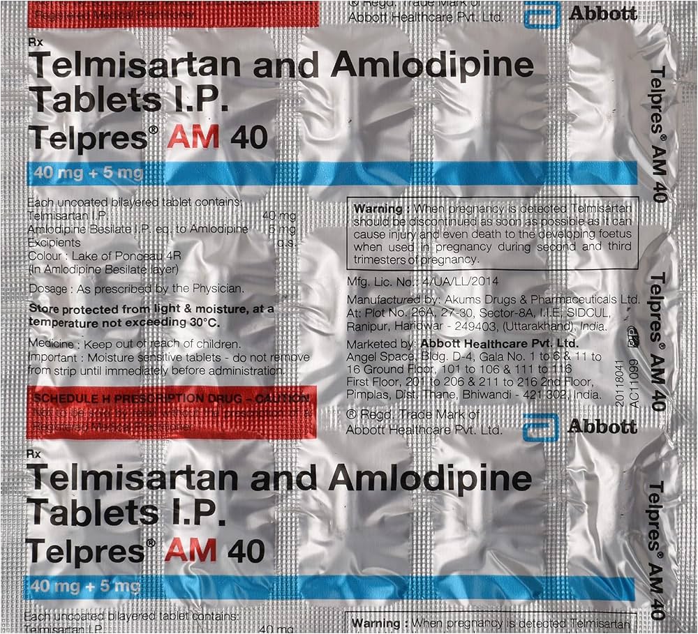 Telpres AM 40 Tablet - Uses, Price, Side Effects, Substitute