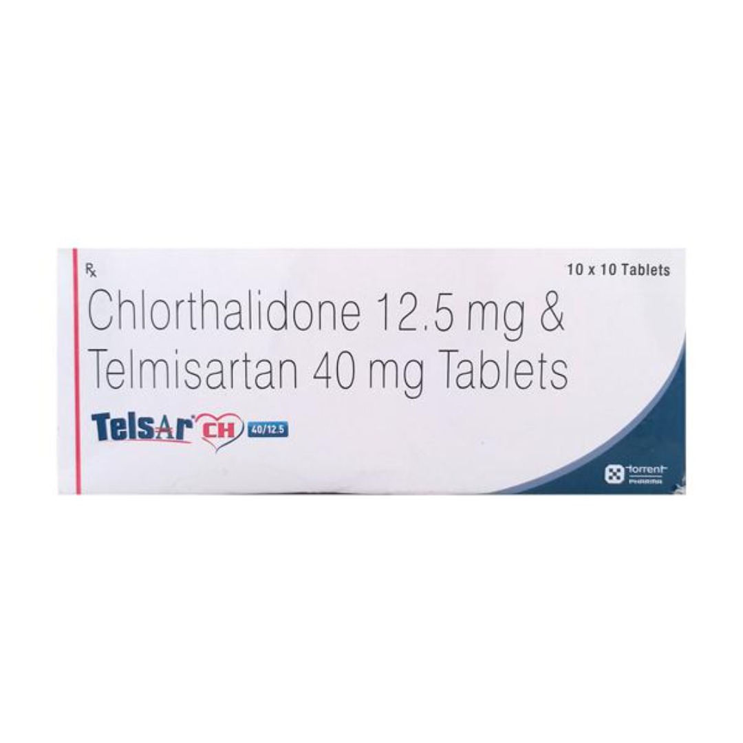 Telsar CH 40mg/12.5mg Tablet - Uses, Price, Side Effects, Substitute