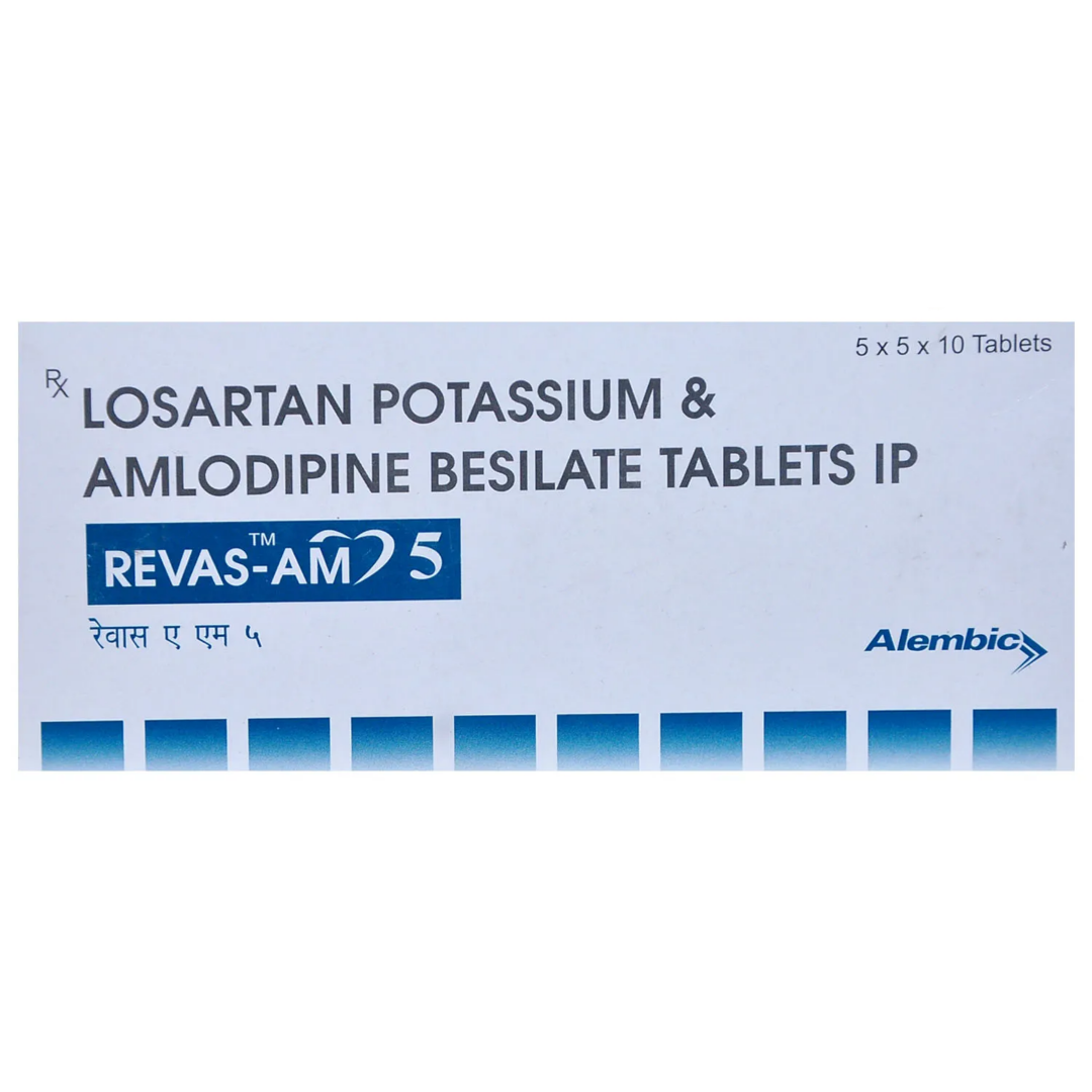 Revas-AM 5 Tablet - Uses, Price, Side Effects, Substitute