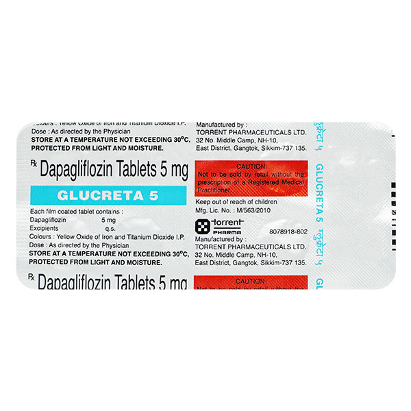 Glucreta 5 Tablet - Uses, Price, Side Effects, Substitute