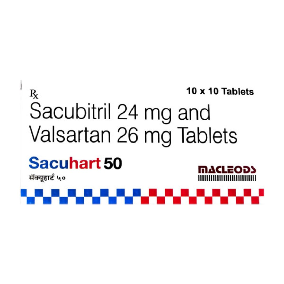 Sacuhart 50 Tablet - Uses, Price, Side Effects, Substitute