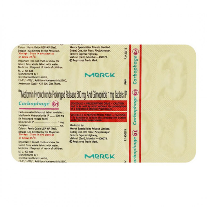 Carbophage G 1 Tablet PR - Uses, Price, Substitute, Side Effects and ...