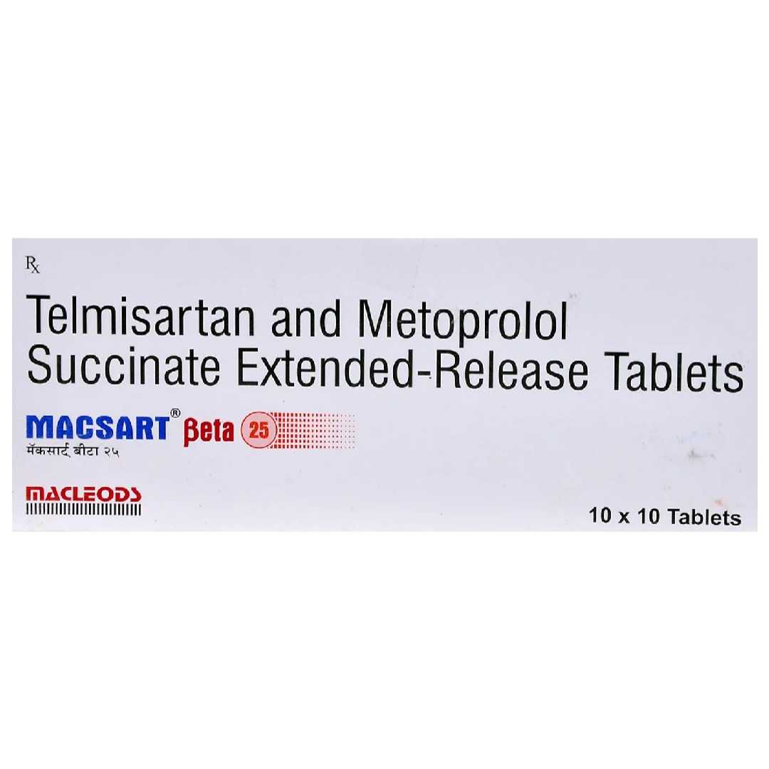 Macsart Beta 25 Tablet ER - Uses, Price, Side Effects, Substitute