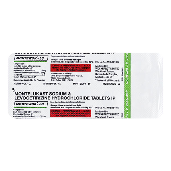 Montewok-LC Tablet - Uses, Price, Side Effects, Substitute