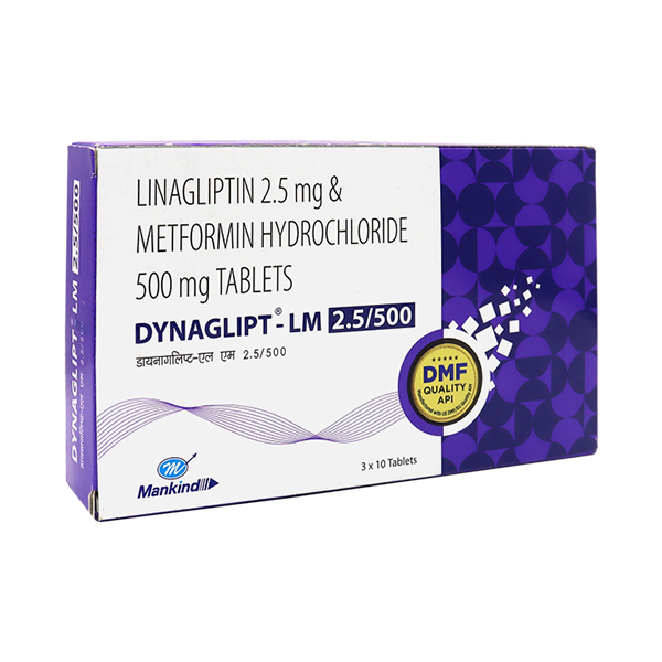 Dynaglipt LM 500mg/2.5mg Tablet - Uses, Price, Substitute, Side Effects and Benefits