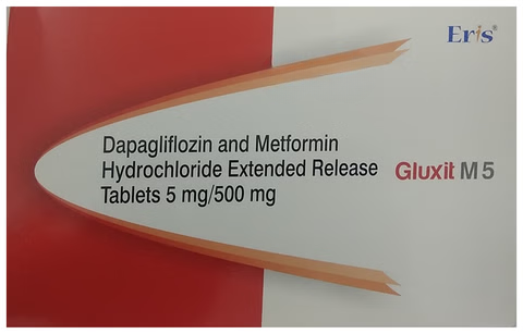 Gluxit M 5 Tablet ER - Uses, Price, Side Effects, Substitute