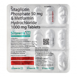 Sitawok M 1000 Tablet - Uses, Price, Side Effects, Substitute