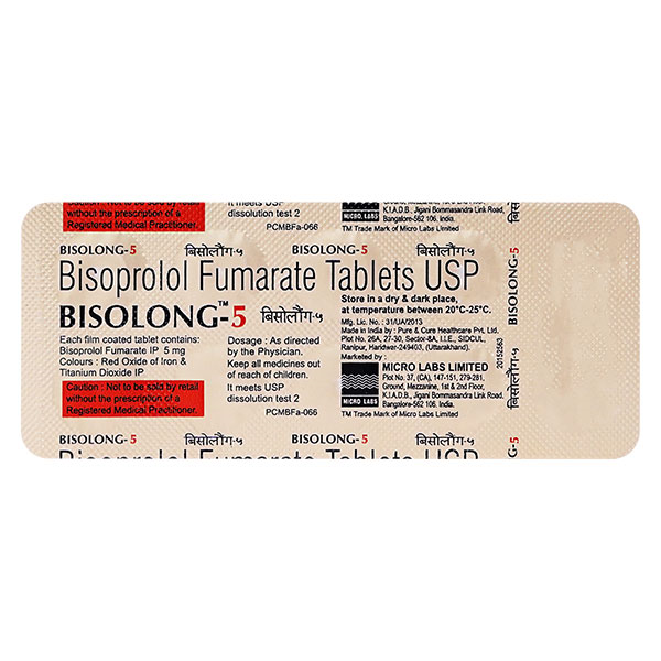 Bisolong 5mg Tablet - Uses, Price, Substitute, Side Effects and Benefits