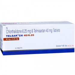 Telsar CH 40mg/6.25mg Tablet - Uses, Price, Side Effects, Substitute