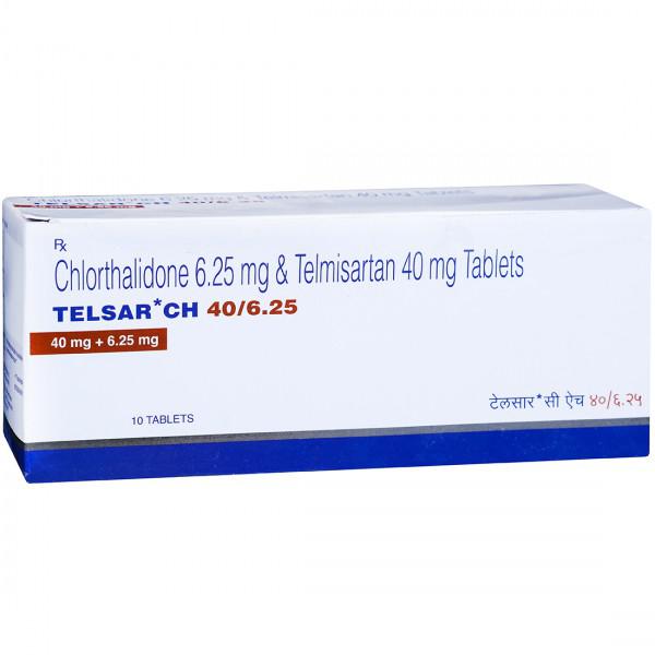 Telsar CH 40mg/6.25mg Tablet - Uses, Price, Side Effects, Substitute