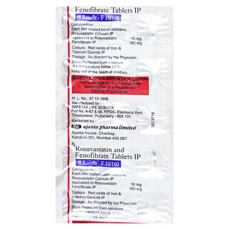 Rosufit-F 10/160 Tablet - Uses, Price, Substitute, Side Effects and ...