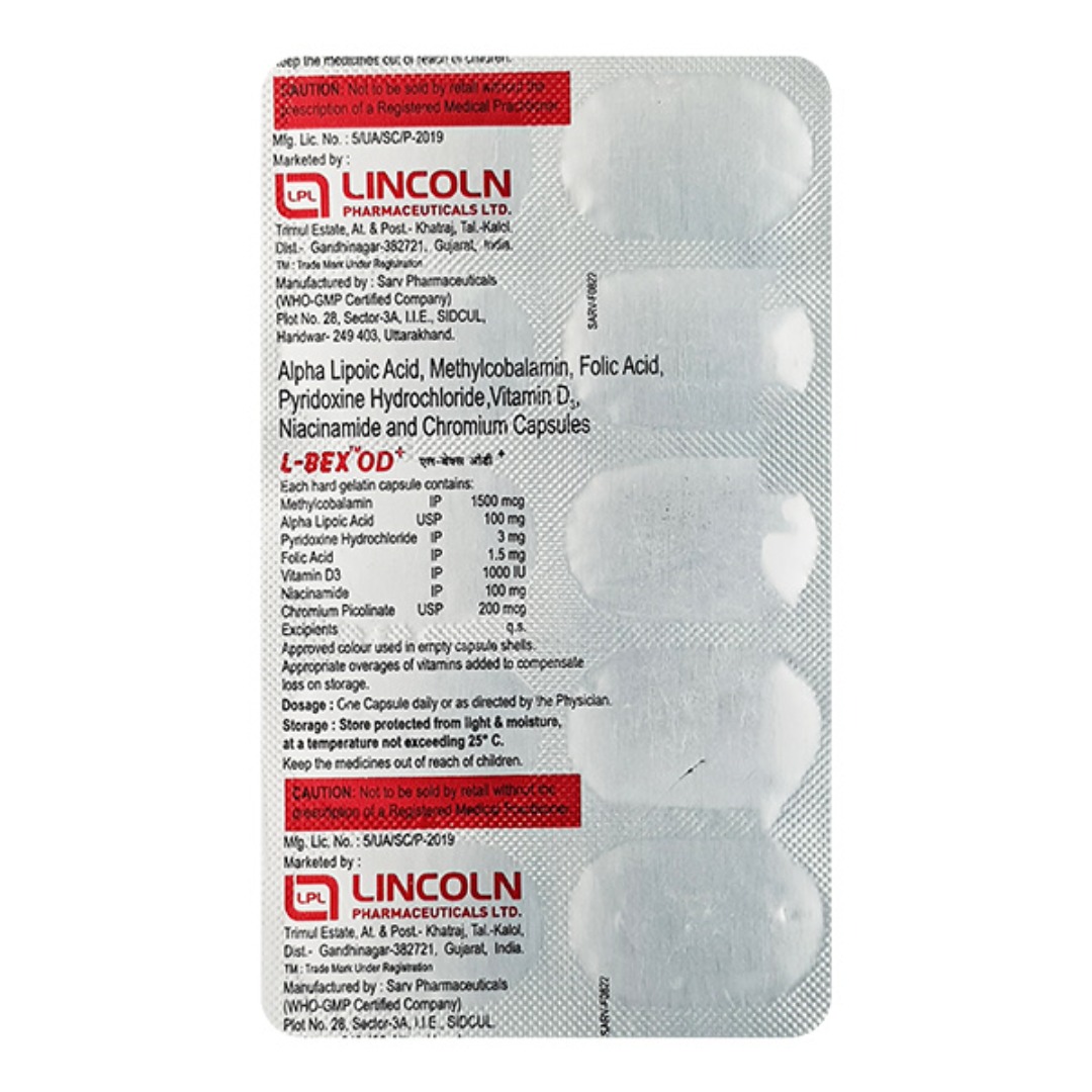 L-Bex-OD Tablet - Uses, Price, Substitute, Side Effects and Benefits