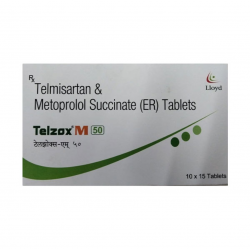 Telzox M 50 Tablet ER - Uses, Price, Side Effects, Substitute