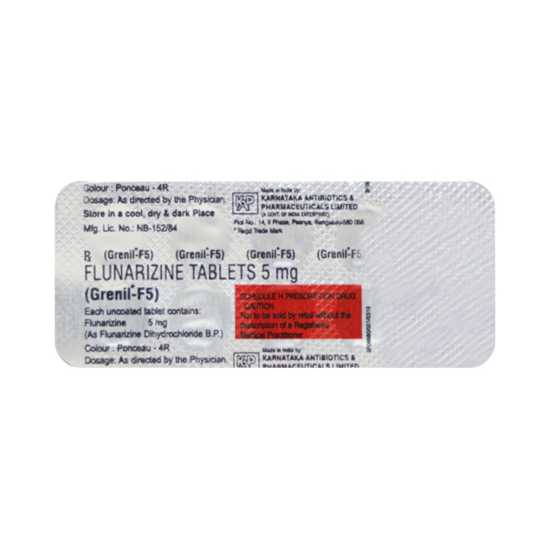 Grenil-F 5mg Tablet - Uses, Price, Side Effects, Substitute
