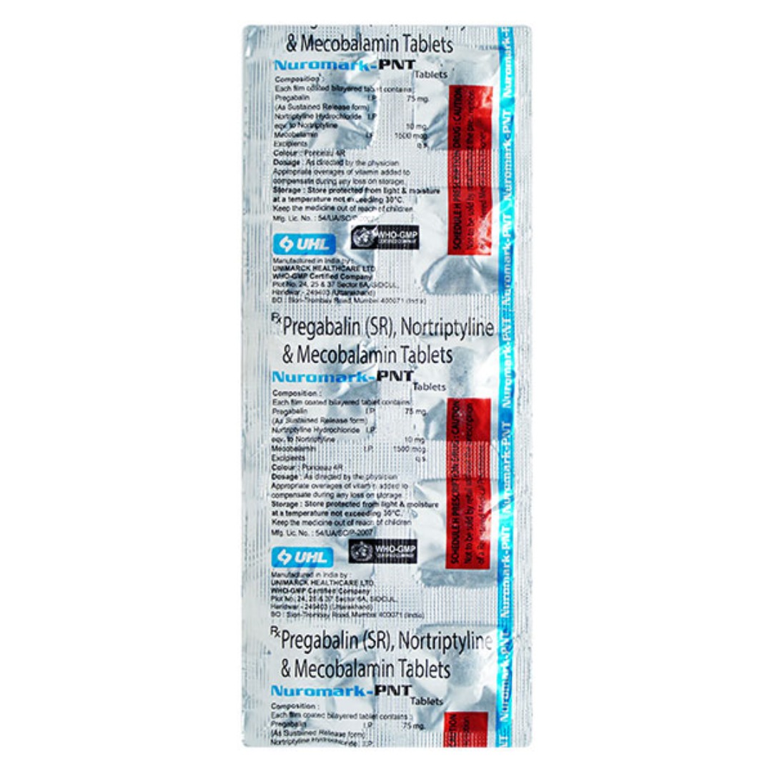 Nuromark Pnt 75mg/10mg Tablet - Uses, Price, Side Effects, Substitute