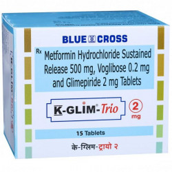 K-Glim-Trio 2mg Tablet SR - Uses, Price, Side Effects, Substitute