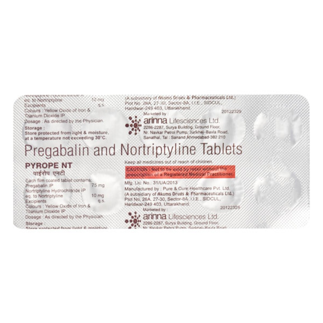 Pyrope NT 75mg/10mg Tablet - Uses, Price, Side Effects, Substitute