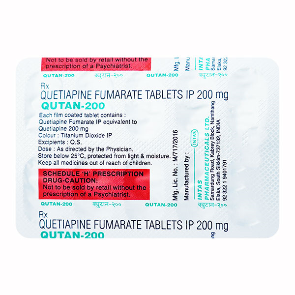Qutan 200 Tablet - Uses, Price, Side Effects, Substitute