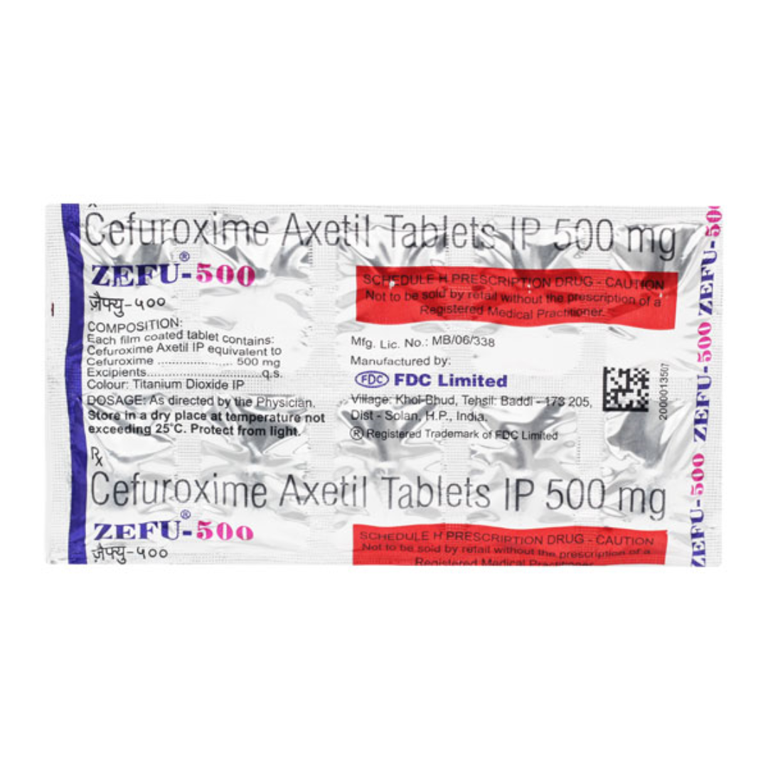 Zefu 500 Tablet - Uses, Price, Side Effects, Substitute