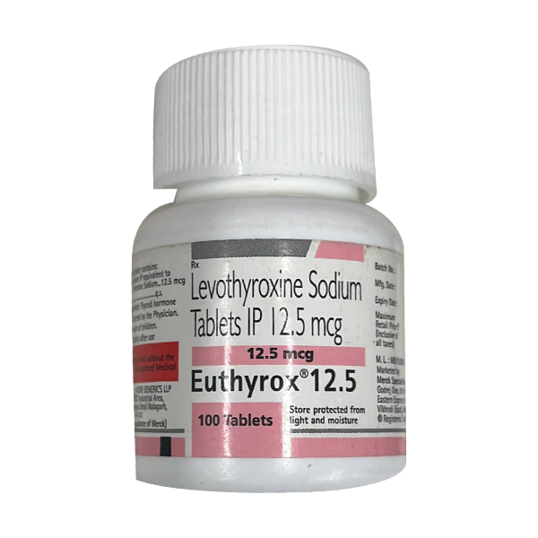 Euthyrox 12.5mcg Tablet - Uses, Price, Substitute, Side Effects and ...