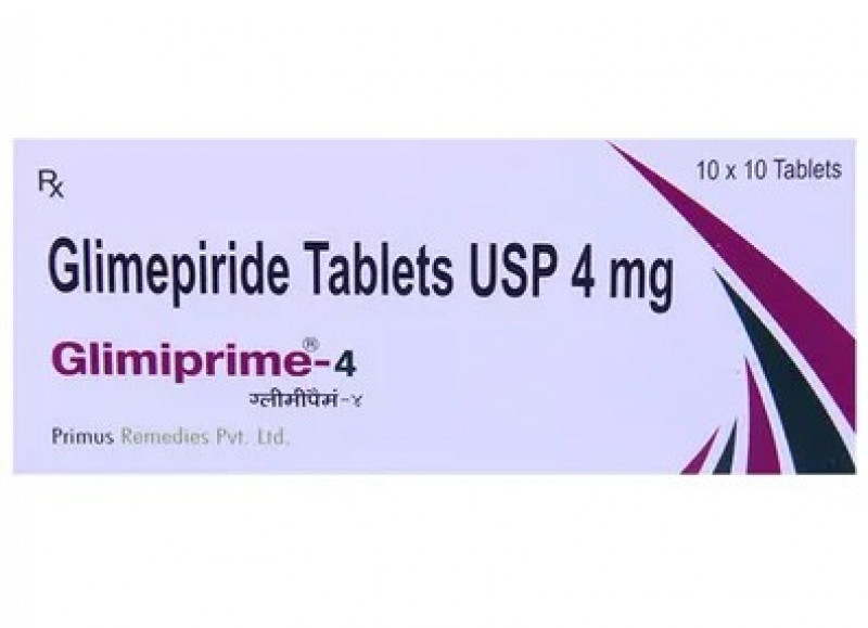 Glimiprime 4mg Tablet - Uses, Price, Substitute, Side Effects and Benefits