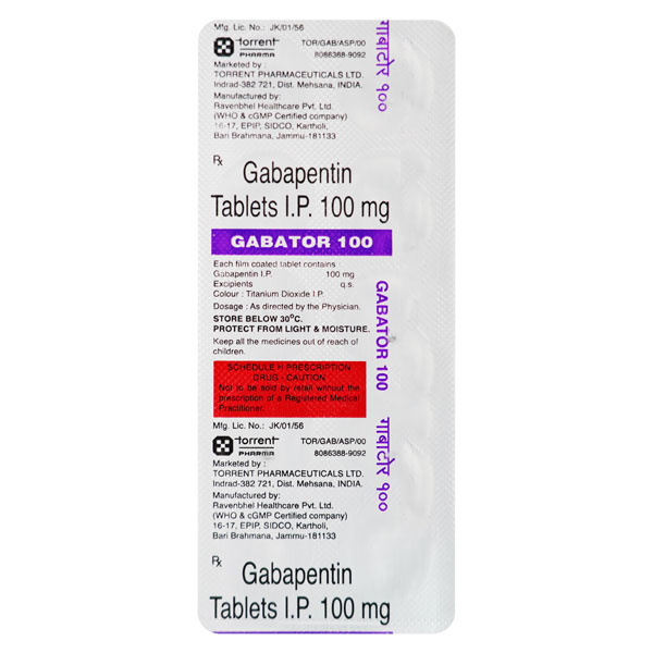 Gabator 100 Tablet - Uses, Price, Side Effects, Substitute
