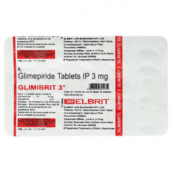Glimibrit 3mg Tablet - Uses, Price, Side Effects, Substitute