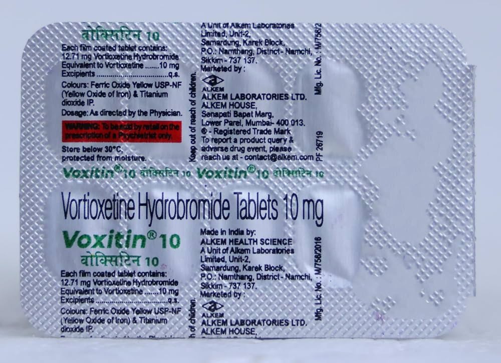 Voxitin 10 Tablet - Uses, Price, Side Effects, Substitute