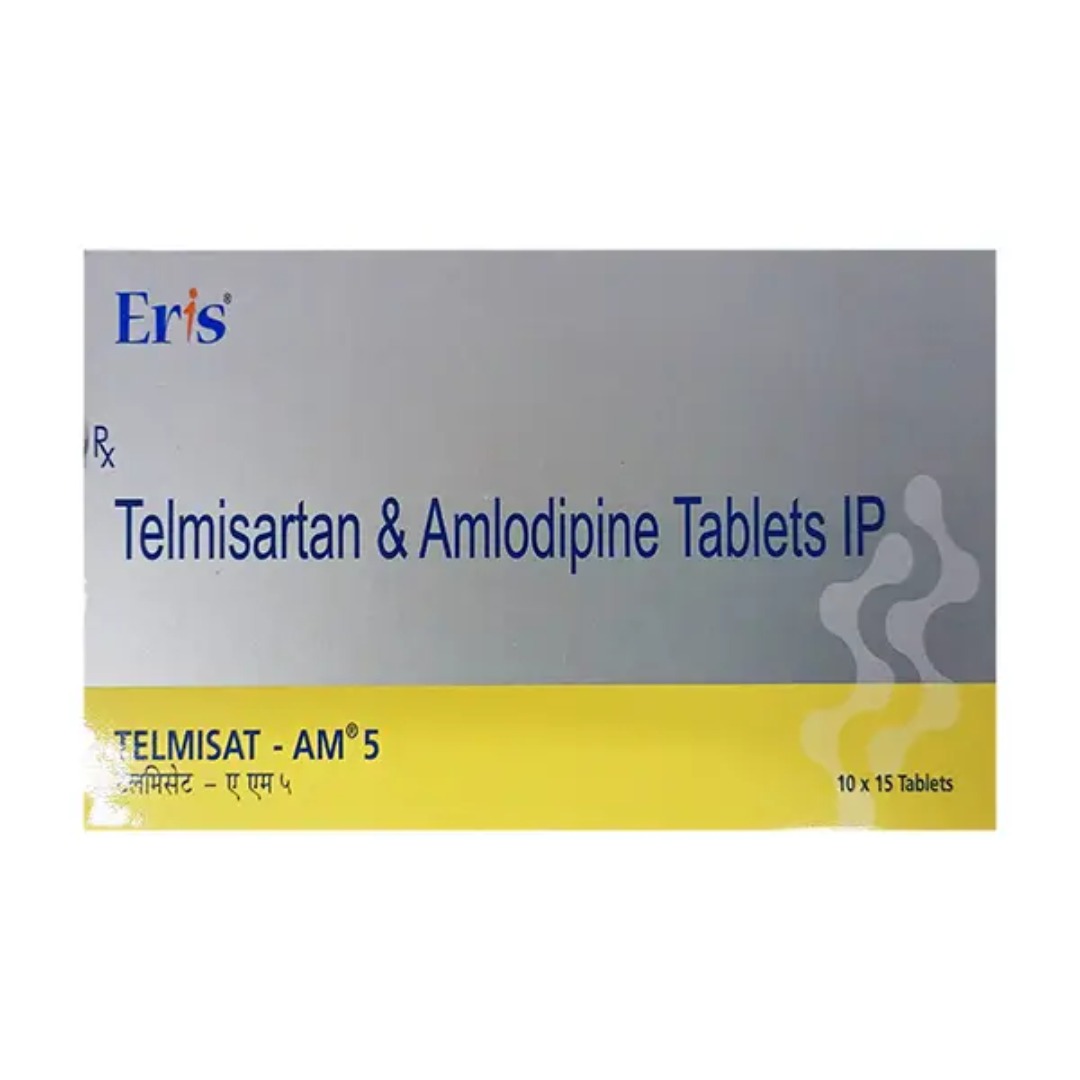 Telmisat AM 5 Tablet - Uses, Price, Substitute, Side Effects and Benefits