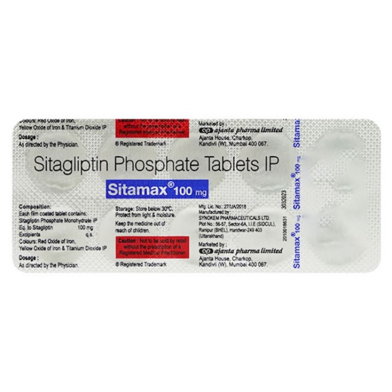 Sitamax 100mg Tablet - Uses, Price, Substitute, Side Effects and Benefits
