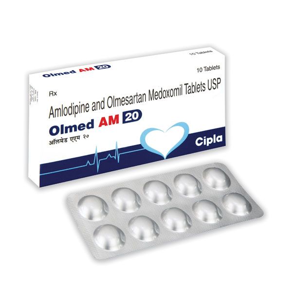 Olmed AM 20mg/5mg Tablet - Uses, Price, Side Effects, Substitute