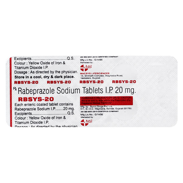 B Sys 20mg Tablet - Uses, Price, Side Effects, Substitute