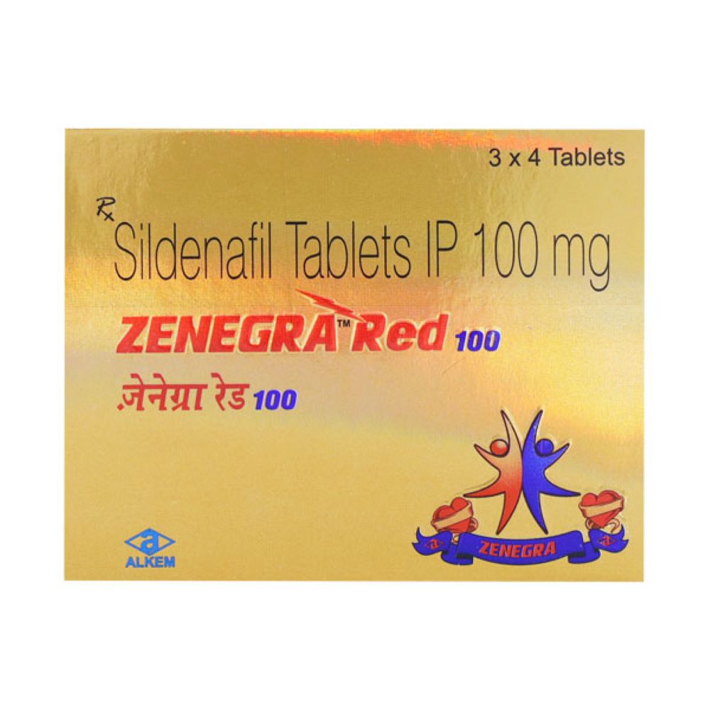 Zenegra Red 100mg Tablet - Uses, Price, Side Effects, Substitute