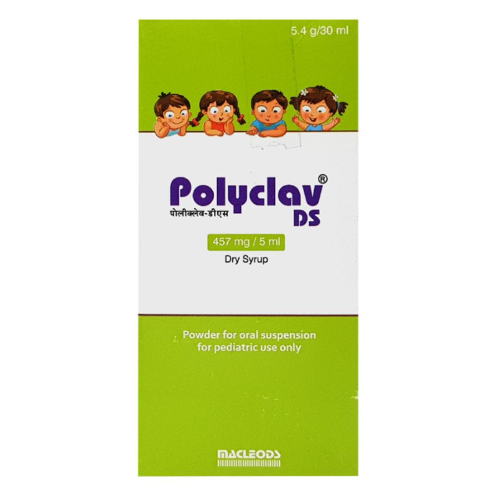 Polyclav-DS Dry Syrup - Uses, Price, Side Effects, Substitute