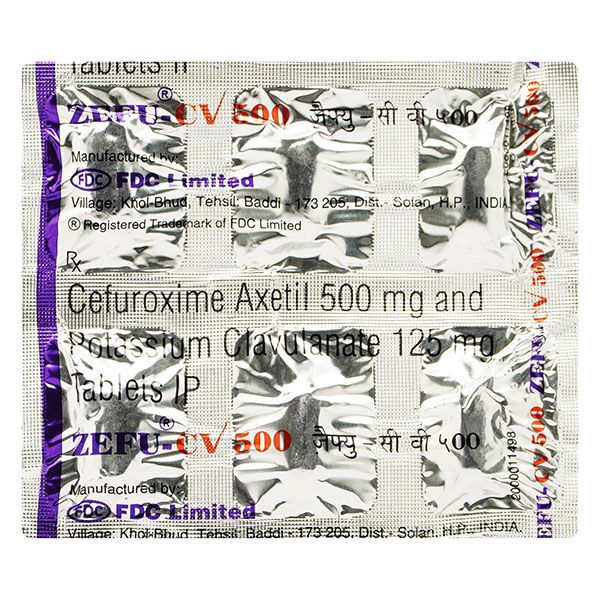 Zefu-CV 500 Tablet - Uses, Price, Side Effects, Substitute