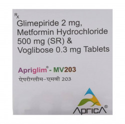 Apriglim-MV 203 Tablet SR - Uses, Price, Substitute, Side Effects and ...
