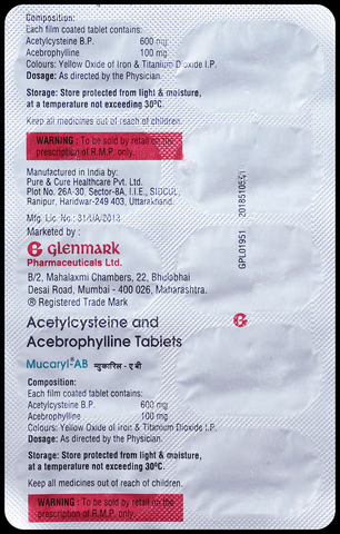 Mucaryl-AB Tablet - Uses, Price, Side Effects, Substitute