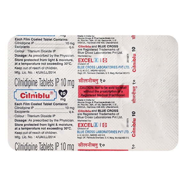 Cilniblu 10mg Tablet - Uses, Price, Side Effects, Substitute