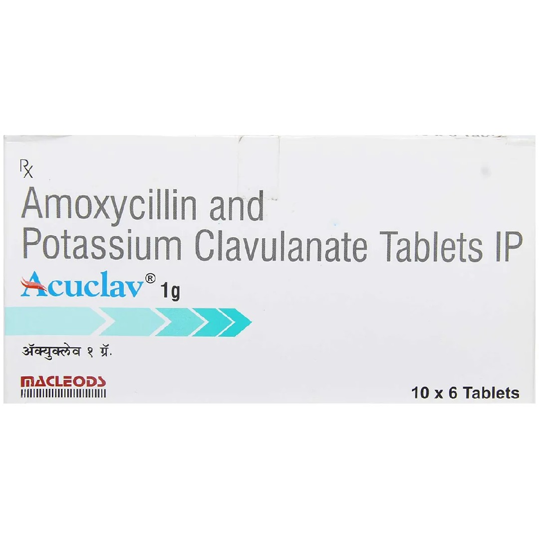 Acuclav 1000mg Tablet - Uses, Price, Side Effects, Substitute