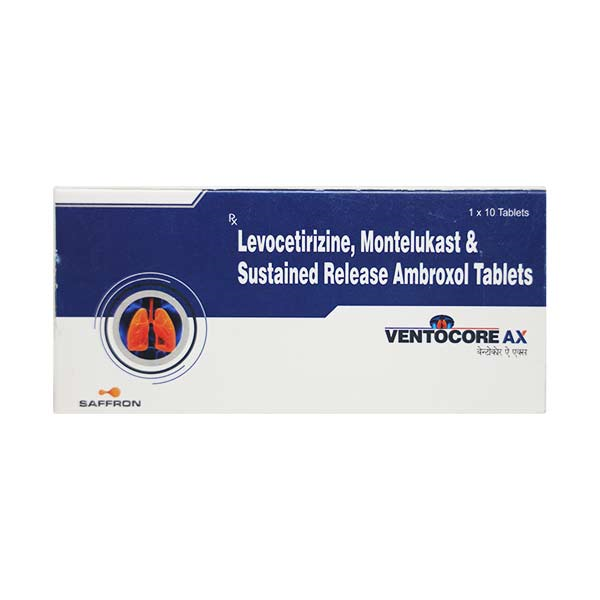 Ventocore AX 75mg/5mg/10mg Tablet - Uses, Price, Side Effects, Substitute