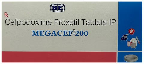 Megacef 200mg Tablet - Uses, Price, Side Effects, Substitute