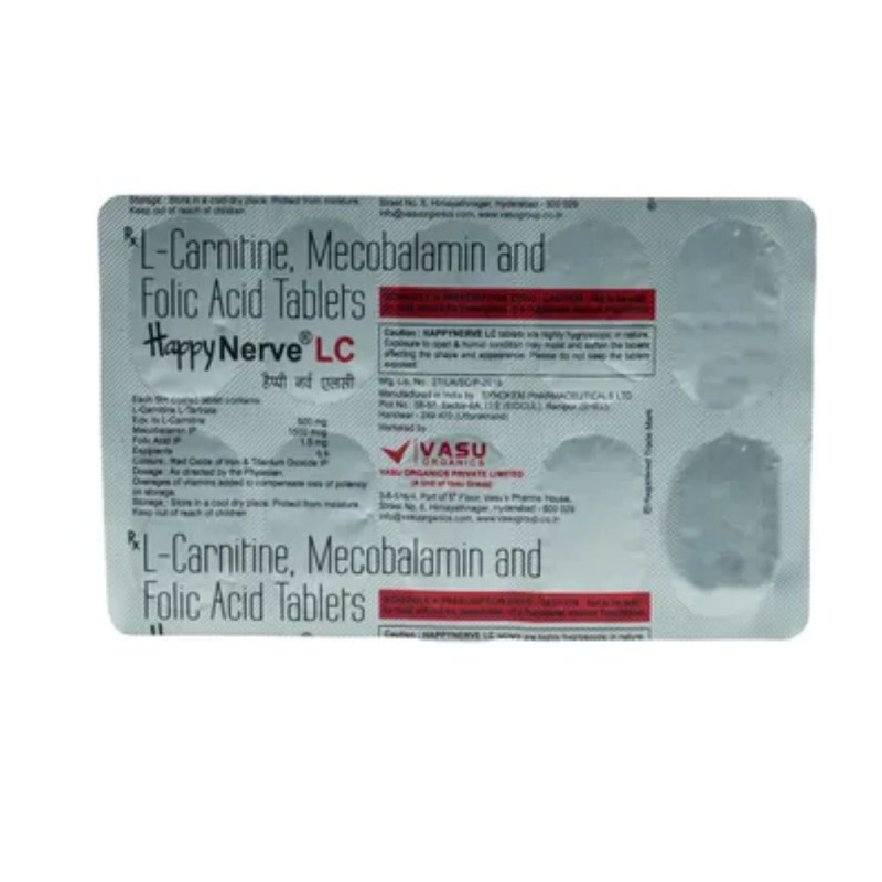 Happy Nerve LC Tablet - Uses, Price, Substitute, Side Effects and Benefits