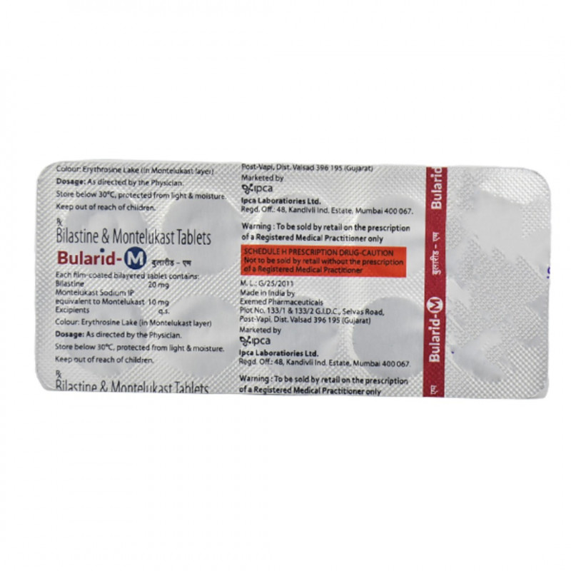 Bularid M 20mg/10mg Tablet - Uses, Price, Substitute, Side Effects and ...