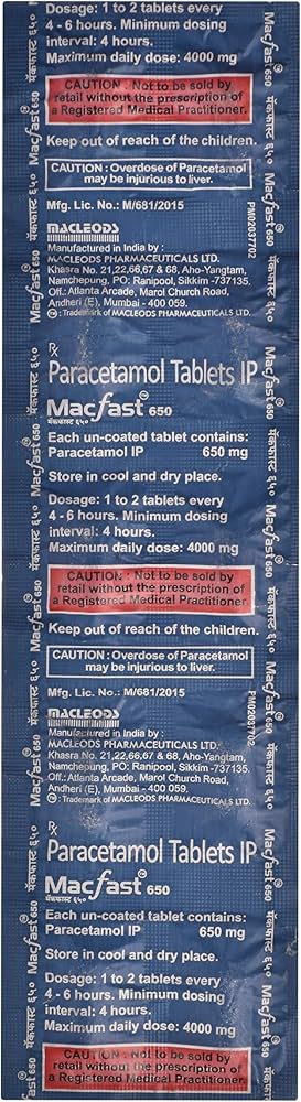Macfast 650 Tablet - Uses, Price, Substitute, Side Effects and Benefits