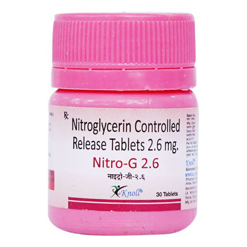 Nitro-G 2.6 Tablet CR - Uses, Price, Substitute, Side Effects and Benefits