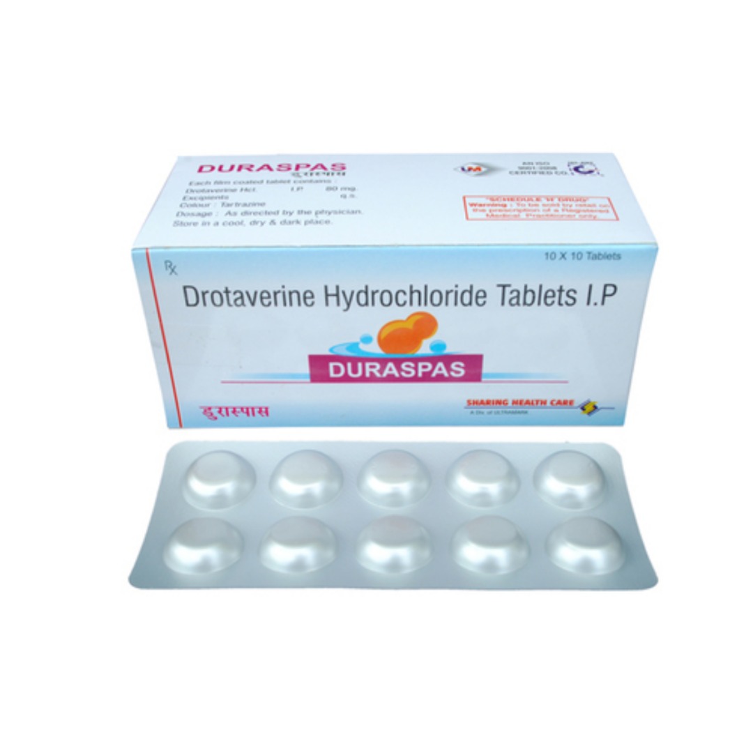Duraspas 80mg Tablet - Uses, Price, Side Effects, Substitute