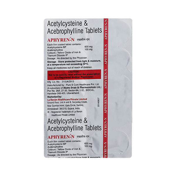 Aphyren-N Tablet - Uses, Price, Side Effects, Substitute