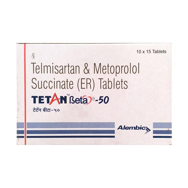 Tetan Beta 50 Tablet ER - Uses, Price, Side Effects, Substitute